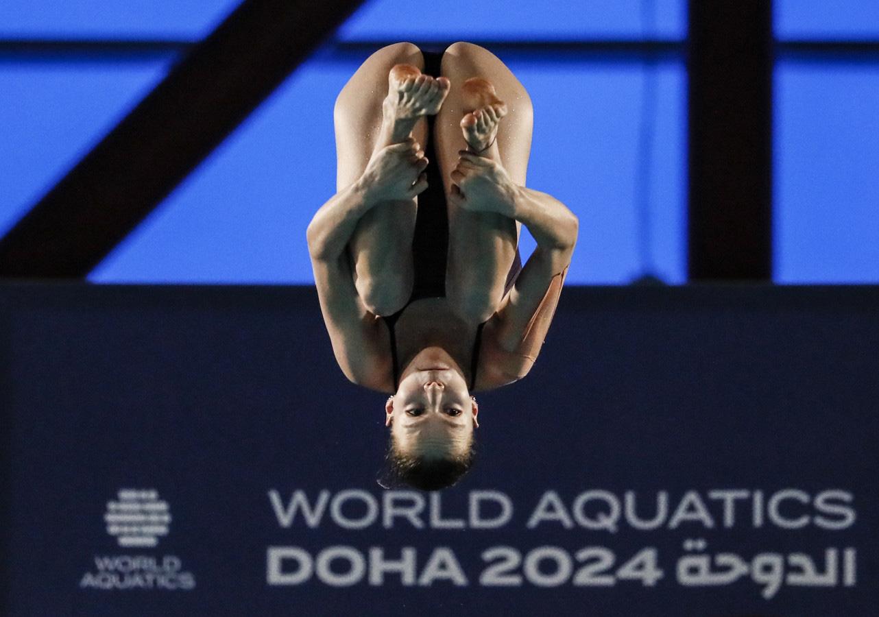 Else Praasterink plaatst zich voor Olympische Spelen op 10-metertoren ...